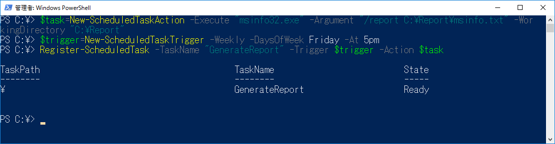 Register-ScheduledTask 】コマンドレット――タスクスケジューラで実行する新しいタスクを作成する：Windows PowerShell基本Tips（13） - ＠IT