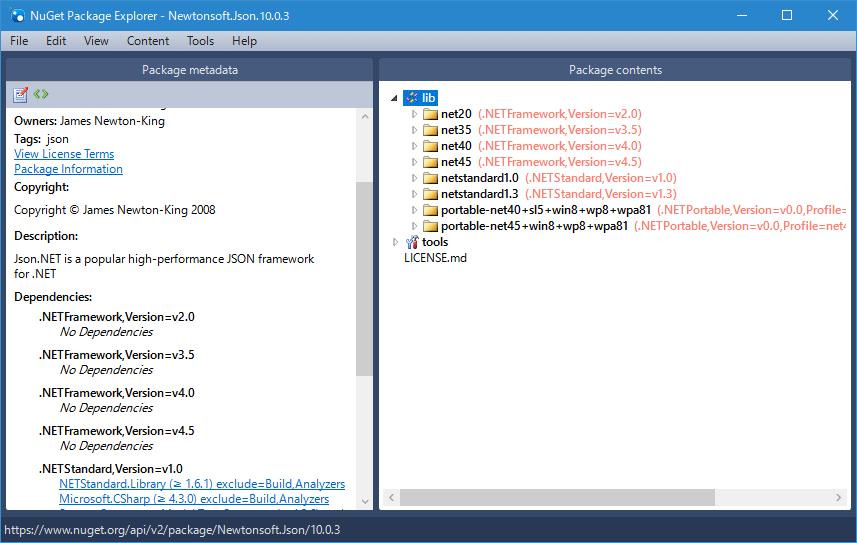 NuGet Package Explorer：Dev Basics／Keyword - ＠IT