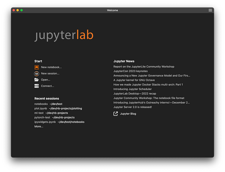 機械学習やデータ分析に使える「jupyterlab Desktop」の最新版が公開 Python環境の自動検出と切り替えが可能に:セッションとプロジェクト機能を追加 @it