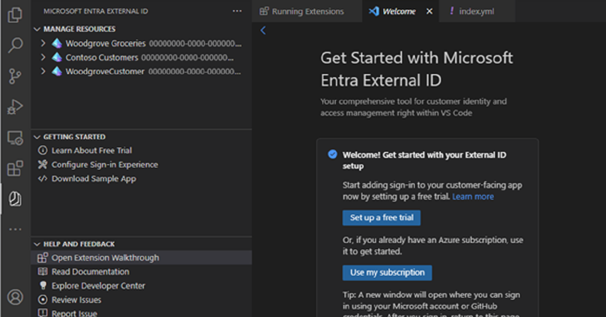 Microsoft、Visual Studio CodeのEntra External ID拡張機能のパブリックプレビューを発表：顧客IDおよびアクセス管理（CIAM）をアプリに迅速に統合 ...