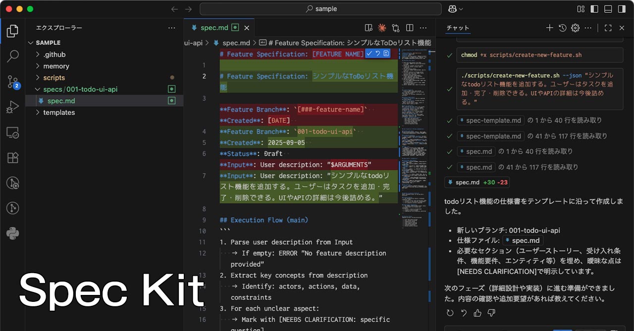 「仕様駆動開発」を支援するツールキット「Spec Kit」を、GitHubがオープンソースで公開：Deep Insider Brief ...