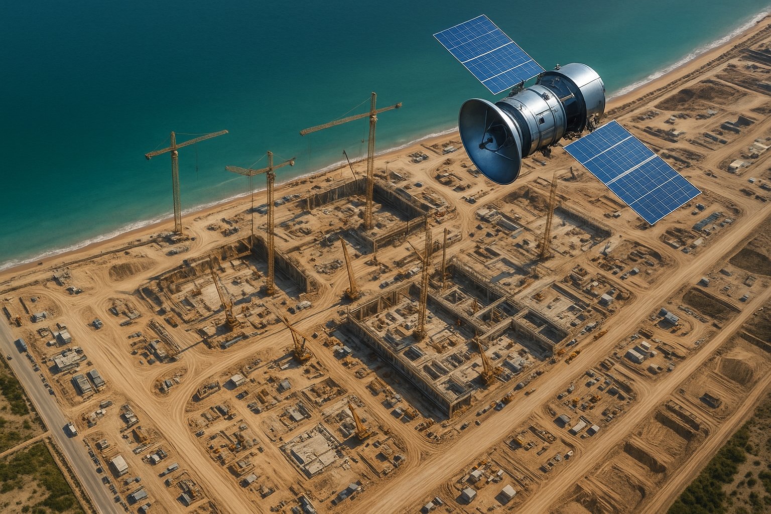 竹中工務店に衛星画像を活用した現場モニタリング技術を提供、Meissa：現場管理 - BUILT