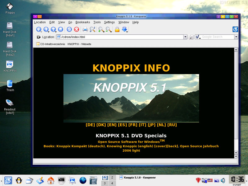 Knoppix 5.1.1：装いも新たに登場：Review - ITmedia エンタープライズ