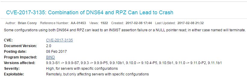 BIND 9にDoS誘発の脆弱性、特定の条件下で影響の恐れ - ITmedia エンタープライズ