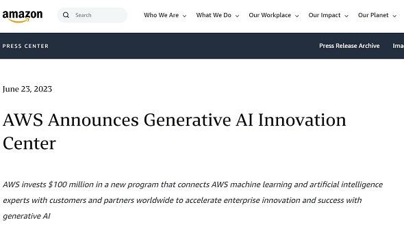 AWSが1億ドル投資 企業の生成AI活用を支援するプログラムを公開 - ITmedia エンタープライズ