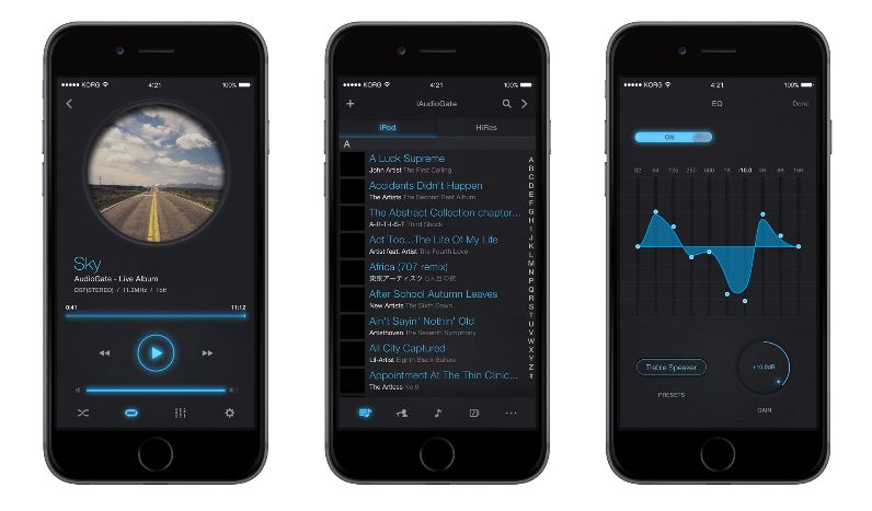 コルグ、ハイレゾ再生アプリ「iAudioGate for iPhone」を発表、今夏リリース予定：Apple Watchからの操作も対応 ...