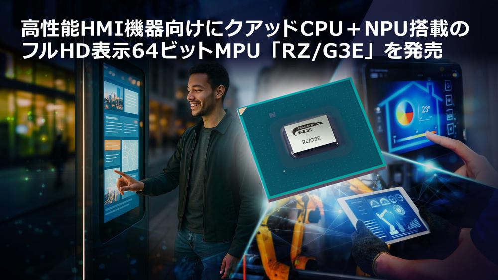 AI処理とエッジコンピューティング対応のHMIシステム向けMPUを発売：人工知能ニュース - MONOist