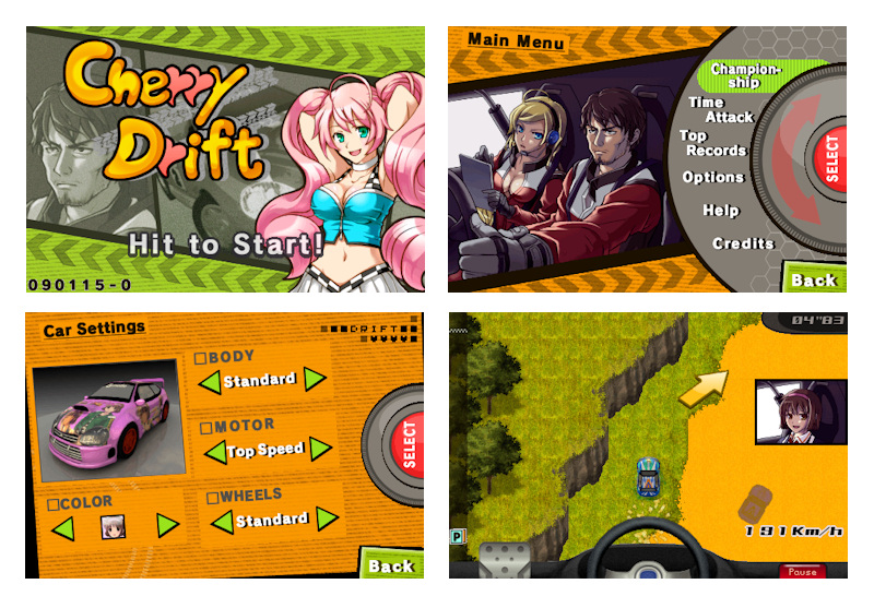 美少女を隣に乗せてレースをプレイ、“痛車”も登場――「Cherry Drift」：App Town ゲーム - ITmedia Mobile