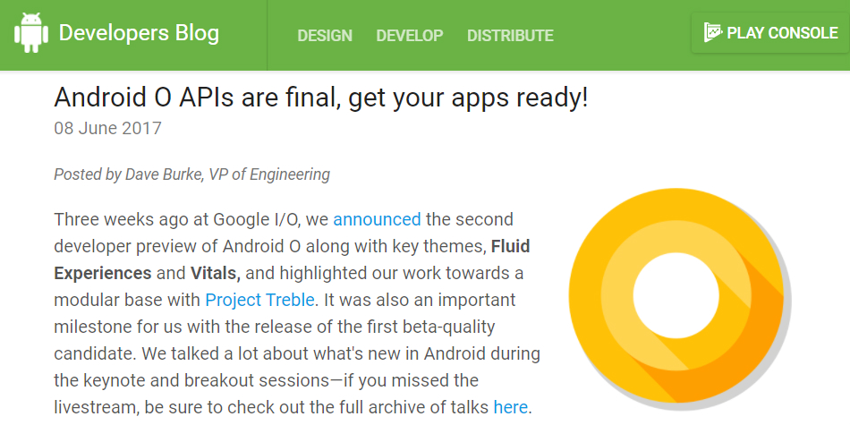 「Android O」の「Developer Preview 3」リリース バージョンは「8」に - ITmedia Mobile