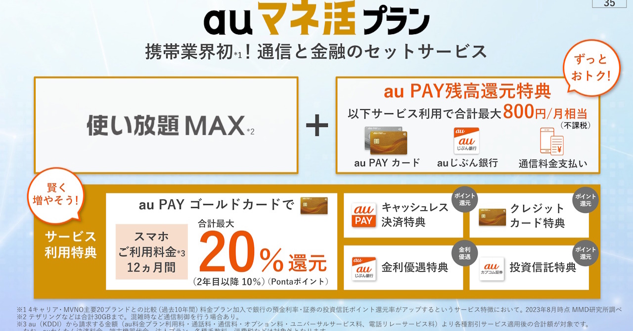 auの新料金「auマネ活プラン」登場 金融サービスとセットで使うと多数の還元！：通信と金融の融合を目指す - ITmedia Mobile