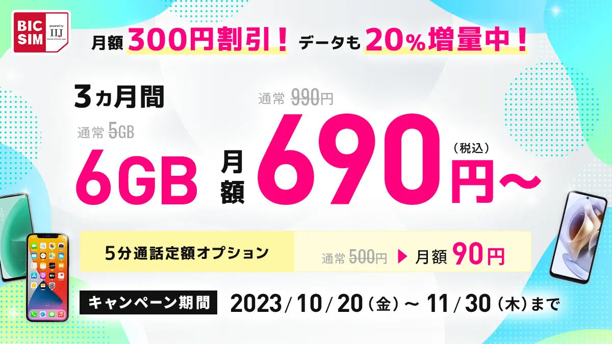BIC SIMで最大1万6000ポイント還元 SIMフリーiPhoneを2万円割引も - ITmedia Mobile