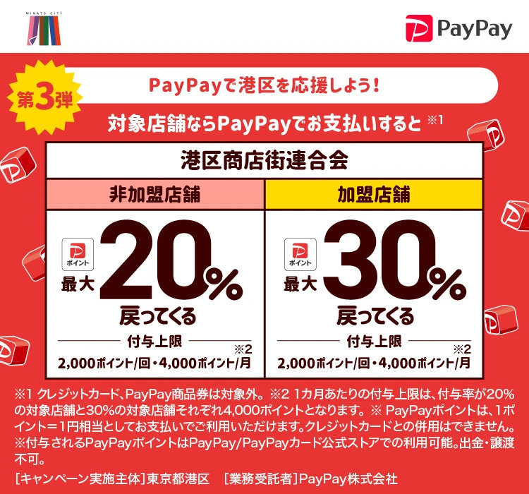 PayPay、東京都港区の20～30％還元キャンペーンを1月12日に終了 - ITmedia Mobile