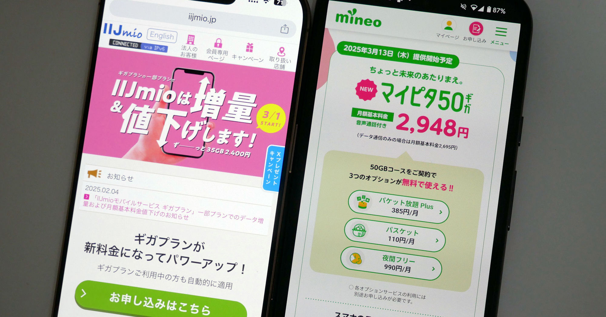 料金改定した「IIJmio」と「mineo」はどれだけお得？ 5GB～30GBの容量帯で比較してみた：スマホ料金プランの選び方（1/2 ページ） - ITmedia Mobile