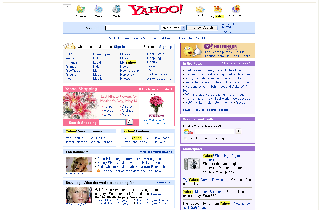 米Yahoo!、トップページのデザインを変更 - ITmedia NEWS