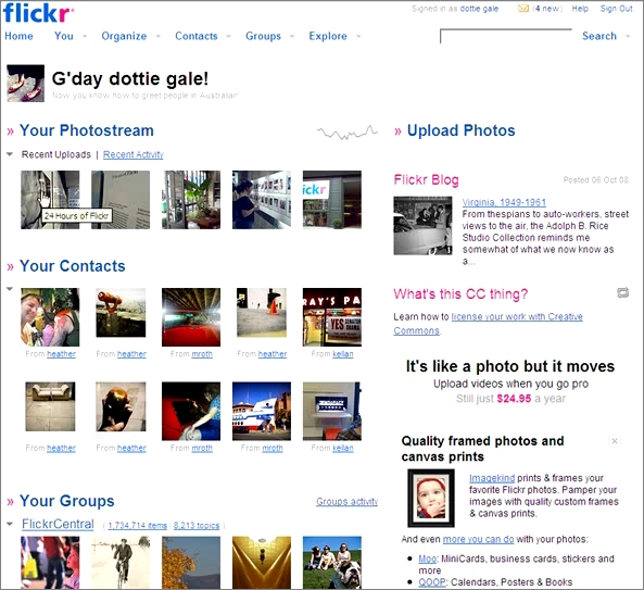 Flickr、ホームページを刷新 - ITmedia NEWS
