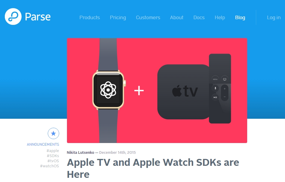 Facebook、「Parse」の「Apple TV」「Apple Watch」サポートと動画APIを発表 - ITmedia NEWS