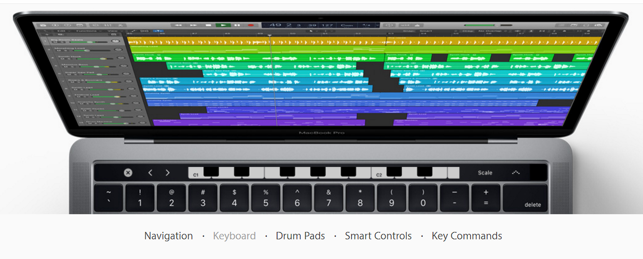 Appleの「Logic Pro X」が「Touch Bar」対応、「GarageBand」にはAlchemy - ITmedia NEWS