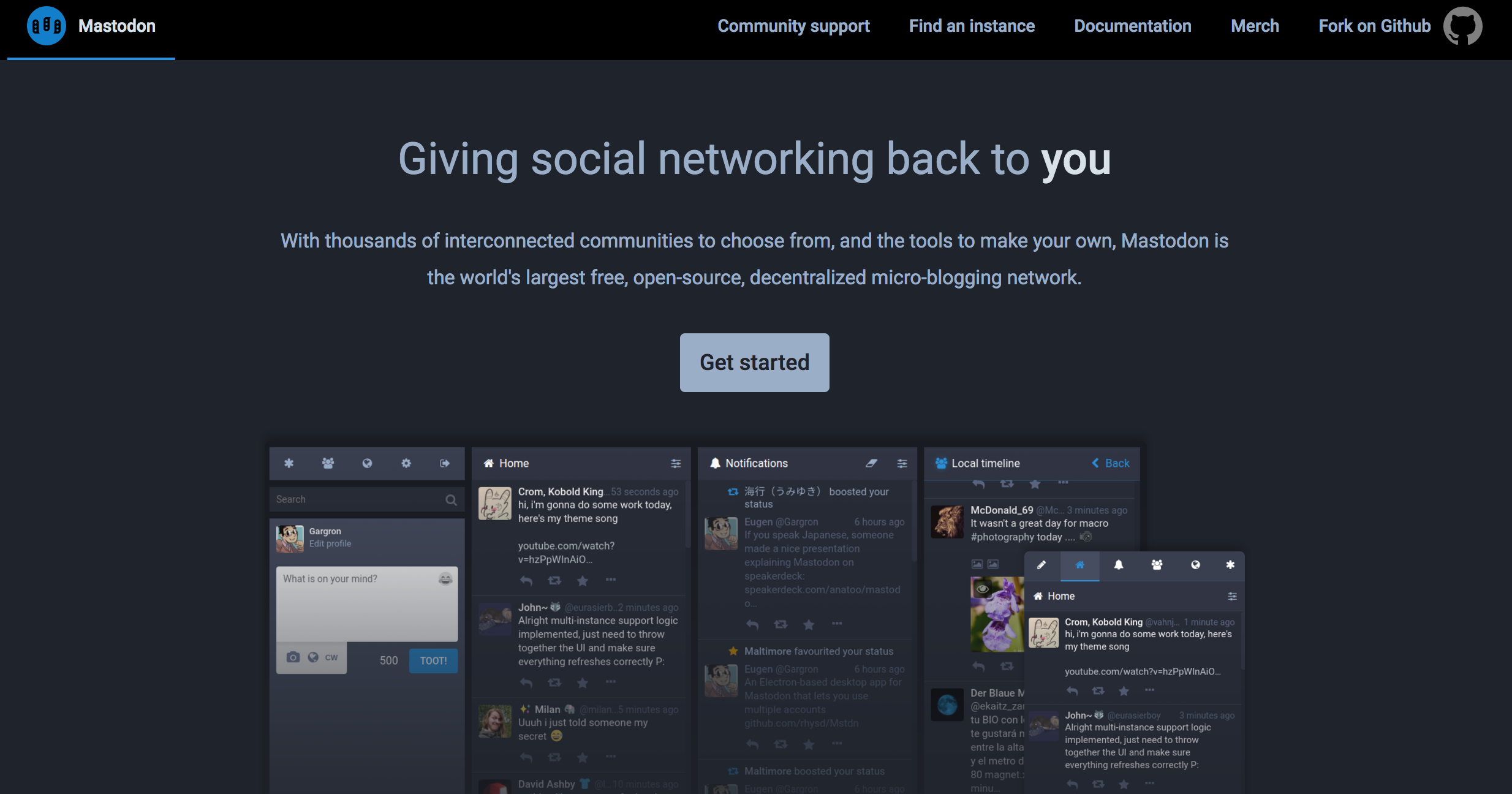 マストドン、新規ユーザー向け公式ページをオープン 「SNSをあなたに返します」：マストドンつまみ食い日記 - ITmedia NEWS