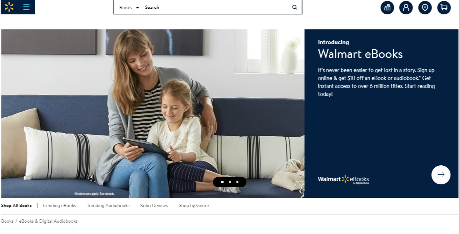 Walmart、楽天のRakuten Koboと提携で電子書籍サービス参入 - ITmedia NEWS