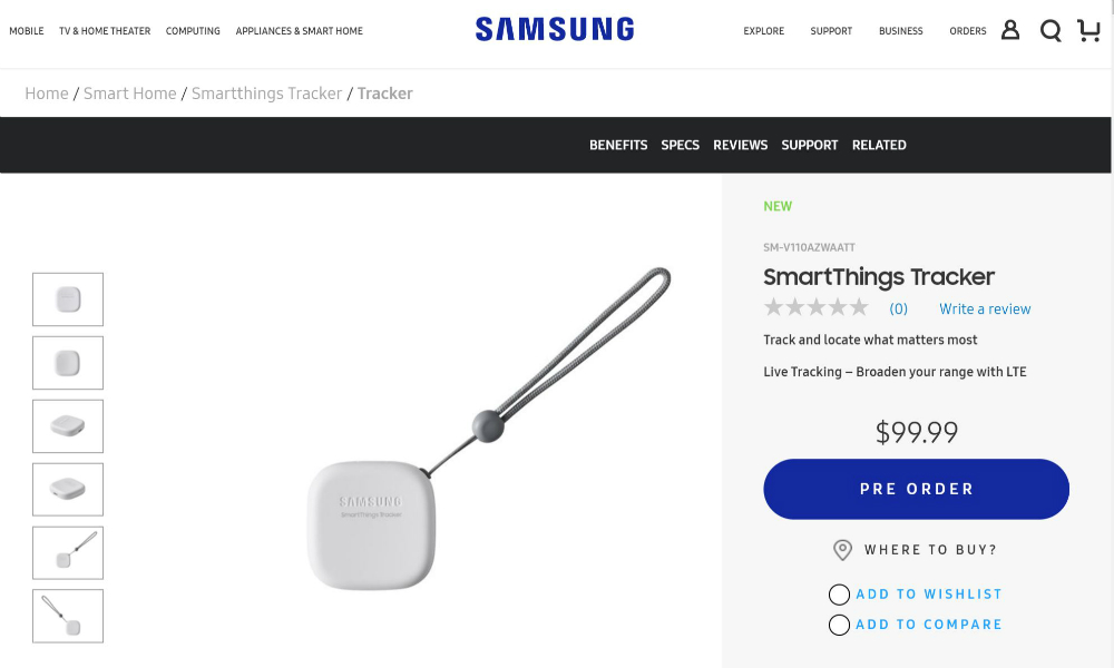 Samsung、LTE-M採用のトラッカー「SmartThings Tracker」を100ドルで発売 - ITmedia NEWS
