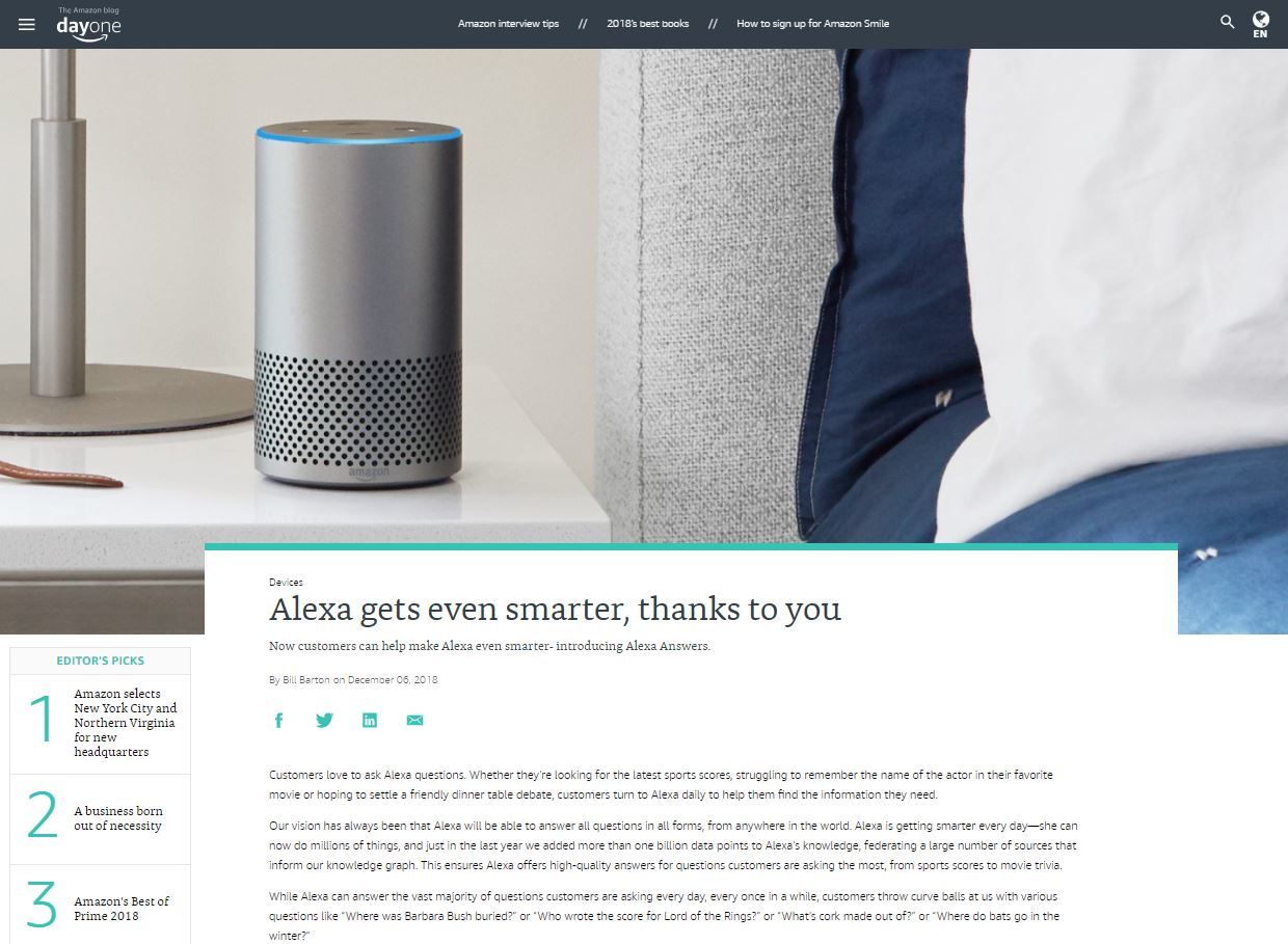 Amazon、スマスピの回答をクラウドソースする「Alexa Answers」開始 - ITmedia NEWS