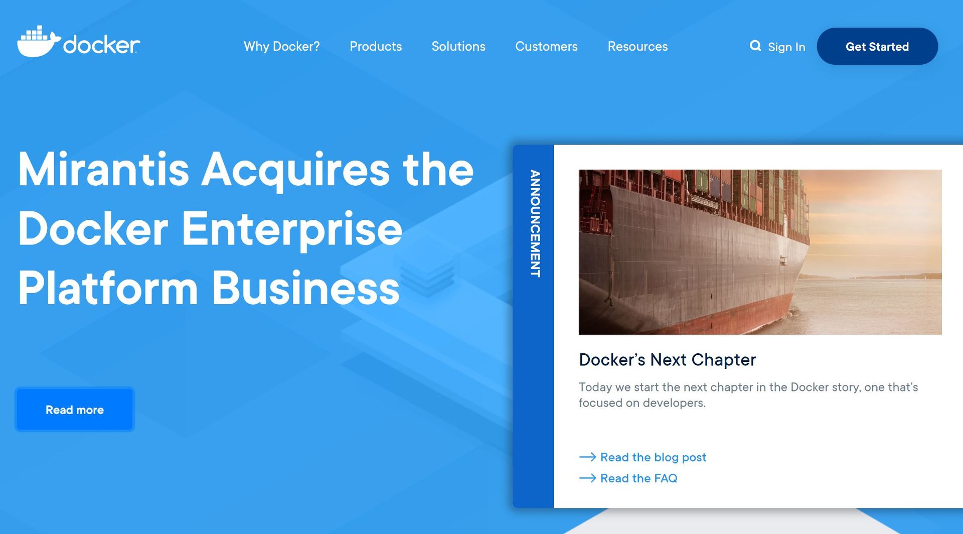 「Docker Enterprise」をMirantisが買収 Dockerは開発者ビジネスに専念 - ITmedia NEWS