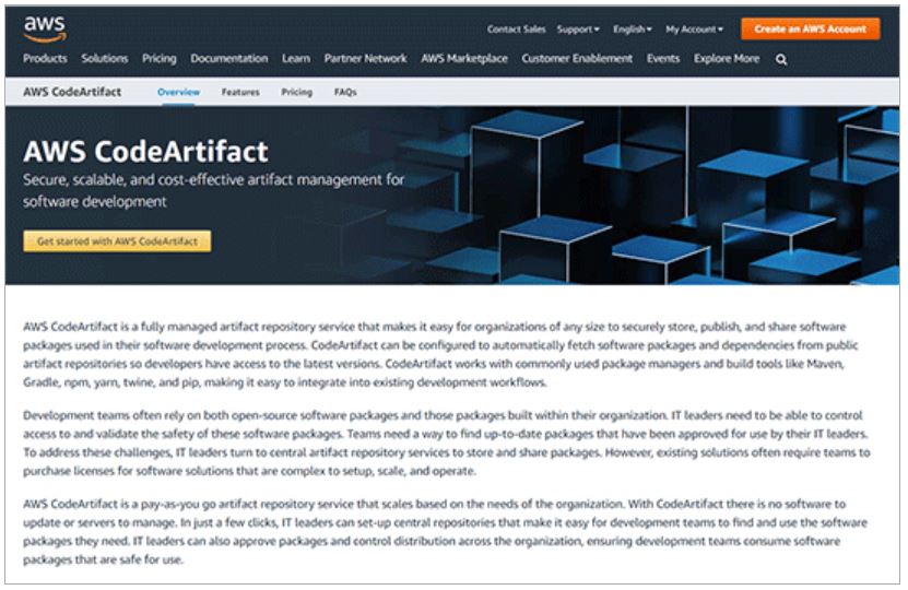 AWS、ソフトウェアパッケージのリポジトリサービス「AWS CodeArtifact」リリース npmやMavenなどのパッケージを共有可能 ...