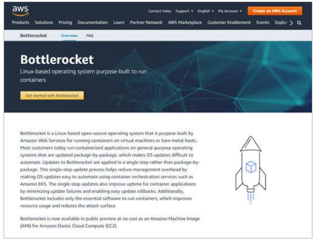 AWS、コンテナ実行に最適化したLinux OS「Bottlerocket」正式版リリース - ITmedia NEWS