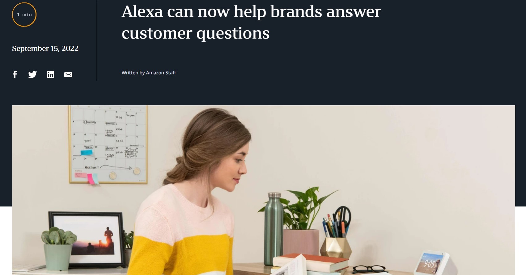 Amazon、Alexaの答えに特定企業の製品を盛り込む「Customers Ask Alexa」 - ITmedia NEWS