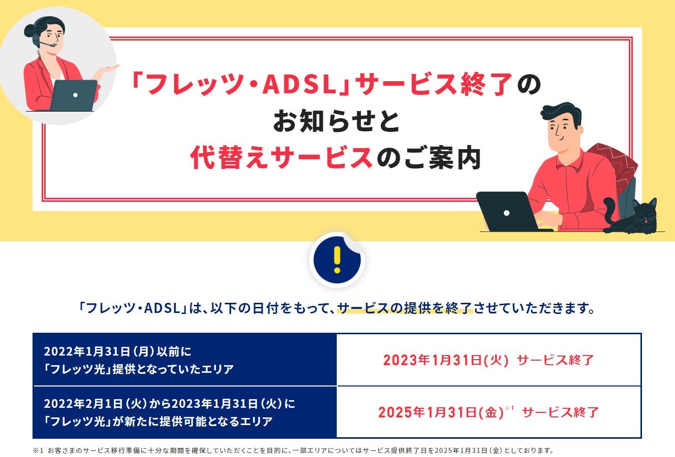 「フレッツ・ADSL」、あした原則終了 22年の歴史に幕 - ITmedia NEWS