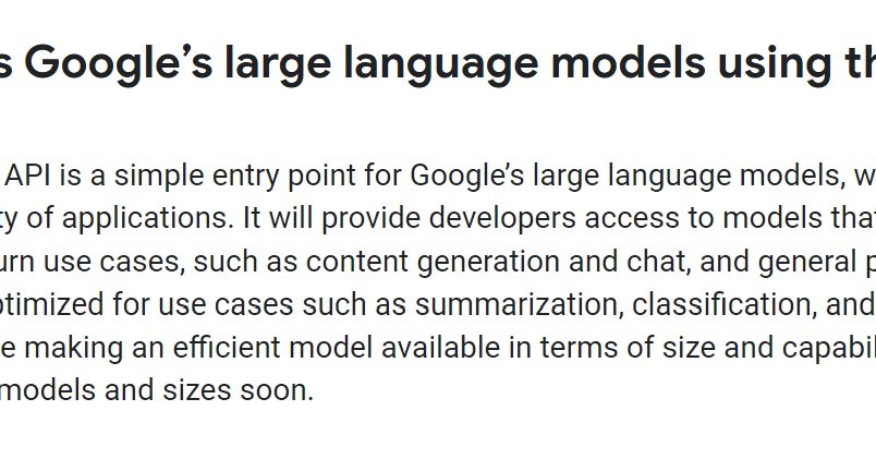 Google、GPT競合のLLM「PaLM」のAPIを提供へ 生成系AIアプリ開発を支援 - ITmedia NEWS