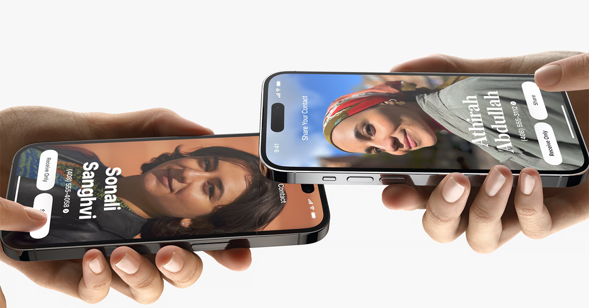 「iOS 17」発表 iPhone同士を近づけると連絡先交換できる「NameDrop」 Siriは“Hey”不要に - ITmedia NEWS