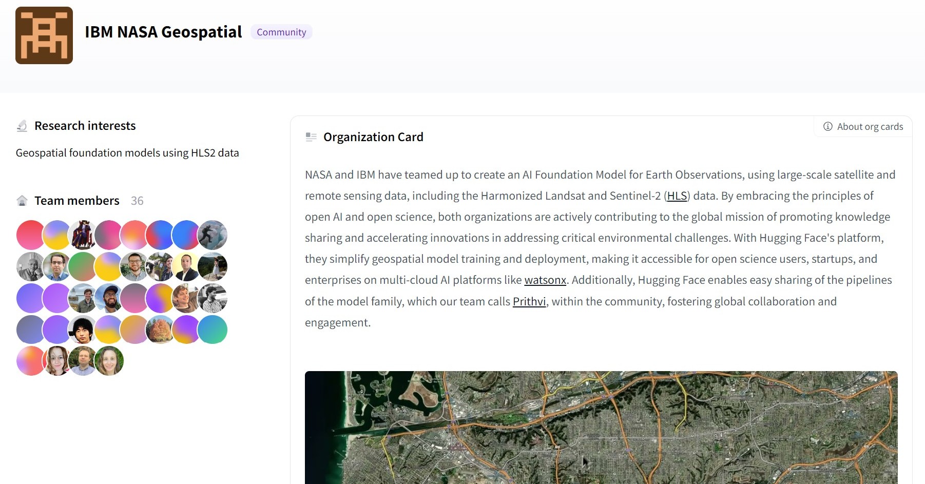 IBMとNASA、地球の衛星画像分析用AI基盤モデル「Prithvi」をHugging Faceでオープンソース化 - ITmedia NEWS
