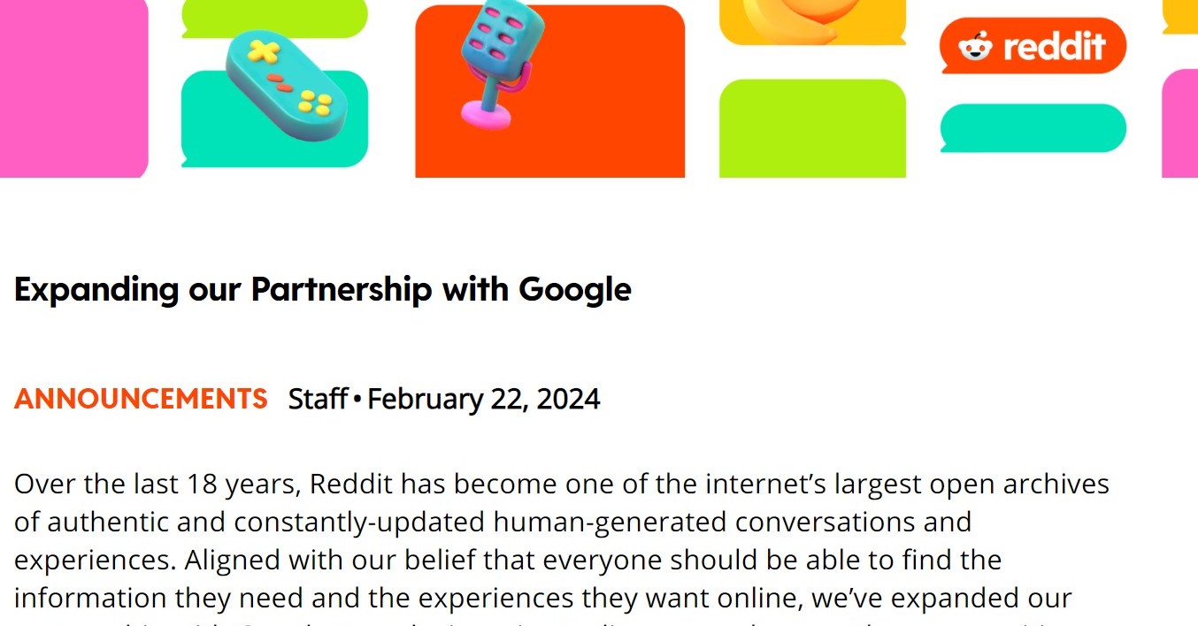 GoogleとReddit、提携拡大でRedditのデータをAIトレーニングで利用可能に - ITmedia NEWS