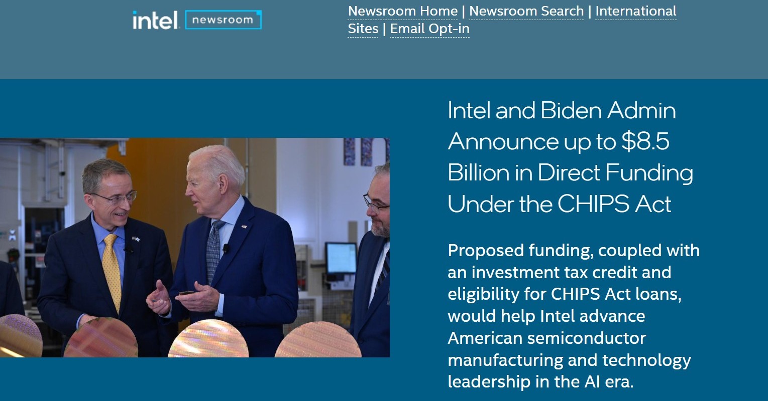 Intel、米国内での半導体工場建設で連邦政府から200億ドルの資金獲得 - ITmedia NEWS
