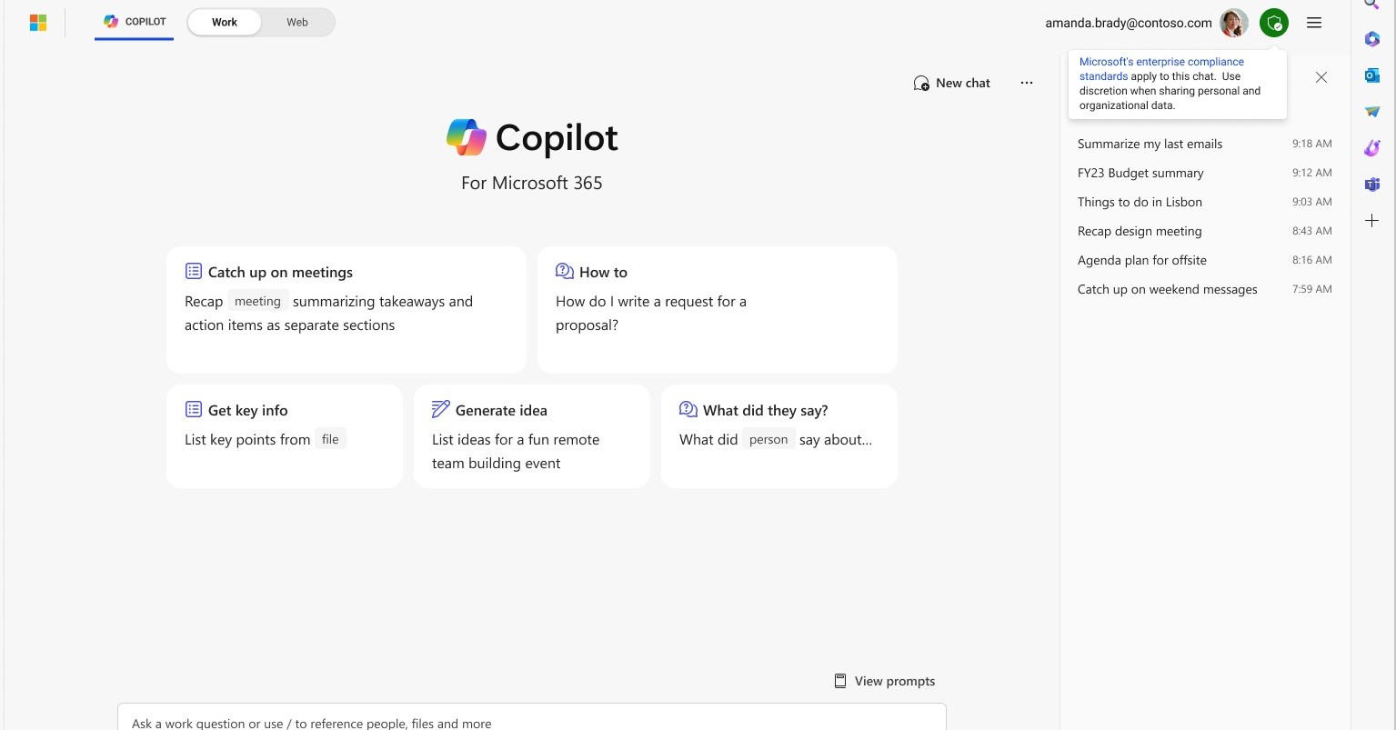 [B! techfeed] 「Copilot for Microsoft 365」に「GPT-4 Turbo」優先アクセスなどの新機能