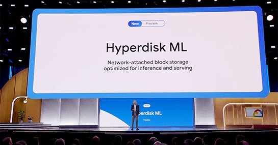 Google Cloud、AIワークロードに特化したストレージ「Hyperdisk ML」発表 AWSやAzureの高速ストレージより100倍高速と説明 - ITmedia NEWS