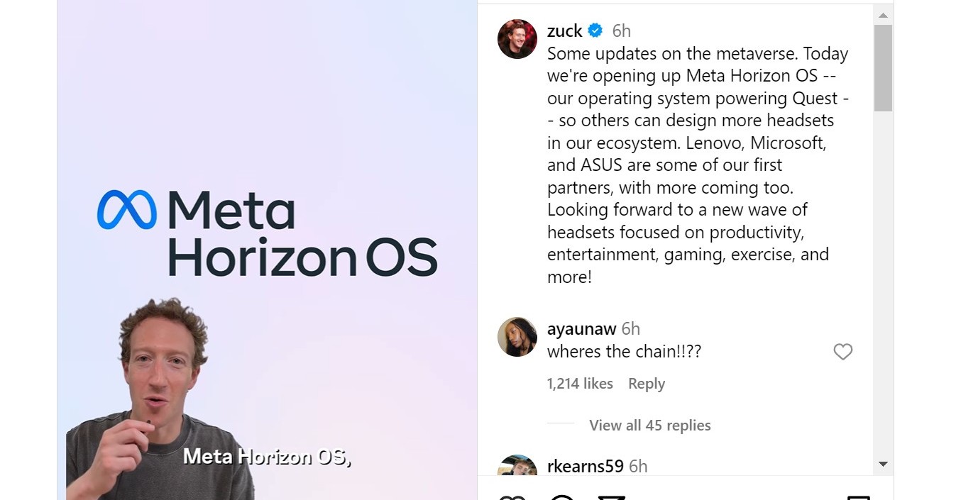 「Meta Horizon OS」がAndroidのようなオープンに MicrosoftやASUSがMRヘッドセットを開発中 ...