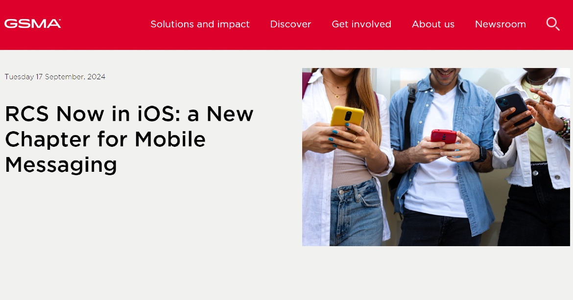 [B! あとで読む] iOSのRCSサポートの次はAndroidとの相互運用可能なE2EEを──GSMA