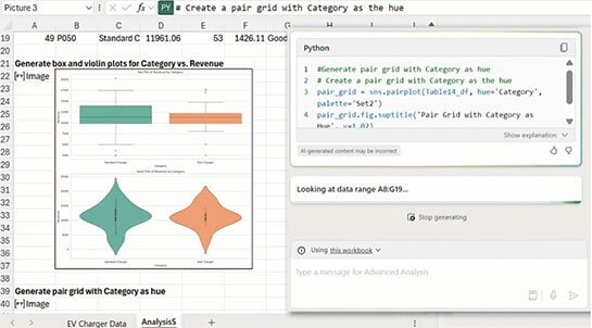 Excel上でCopilotがPythonコードを生成・実行し、複雑なデータ分析などが可能に 「Copilot in Excel with ...