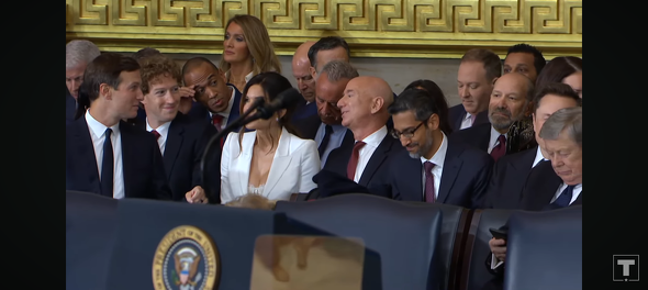 トランプ新大統領の就任式にGAFAトップ勢ぞろい もちろんイーロン・マスク氏も - ITmedia NEWS