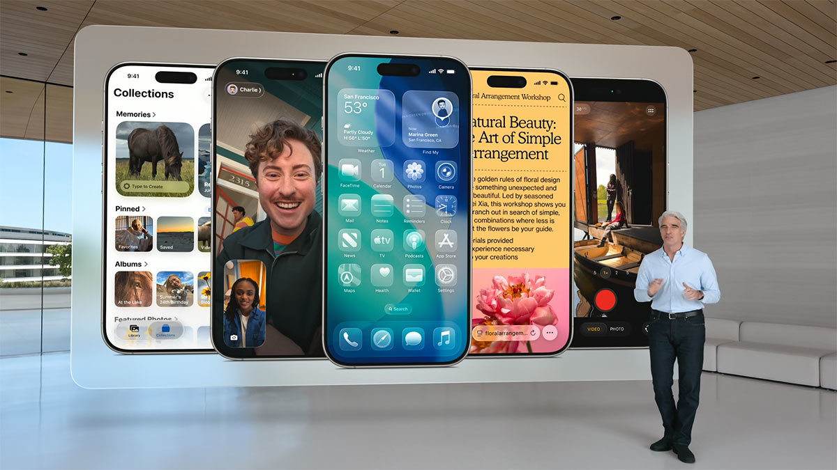 「iOS 26」正式発表 12年ぶりにデザイン刷新、“液体ガラス”のようなUIに (l_my_0610apple00.jpg) - ITmedia NEWS