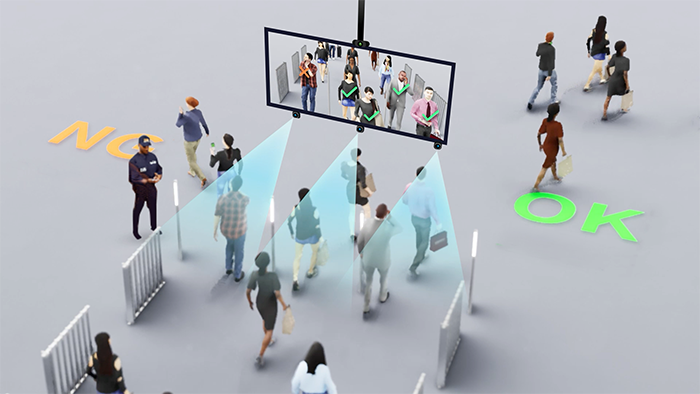NEC、歩きながら顔・虹彩を同時認証 小型カメラ1台でOK 1億人以上を判別 - ITmedia NEWS