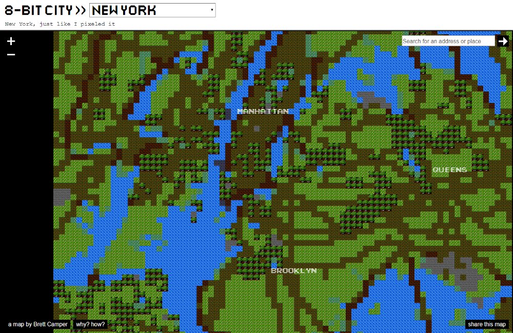 なにこれ、冒険したい！ 実在の都市の80年代RPG風マップ「8-Bit City」（要約） - ねとらぼ