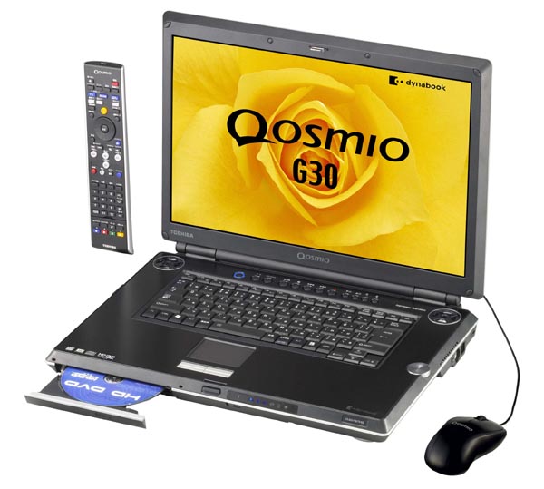 東芝、地デジ+HD DVD-ROM搭載「Qosmio G30」にCore 2 Duo搭載最上位を投入 - ITmedia PC USER