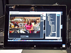 「VAIO Prototype Tablet PC」なら4K動画の24p再生も高速RAW現像もできる？――Inter BEEのキヤノンブースで実機デモ：超高性能タブレットを映像制作に活用（2/ ...