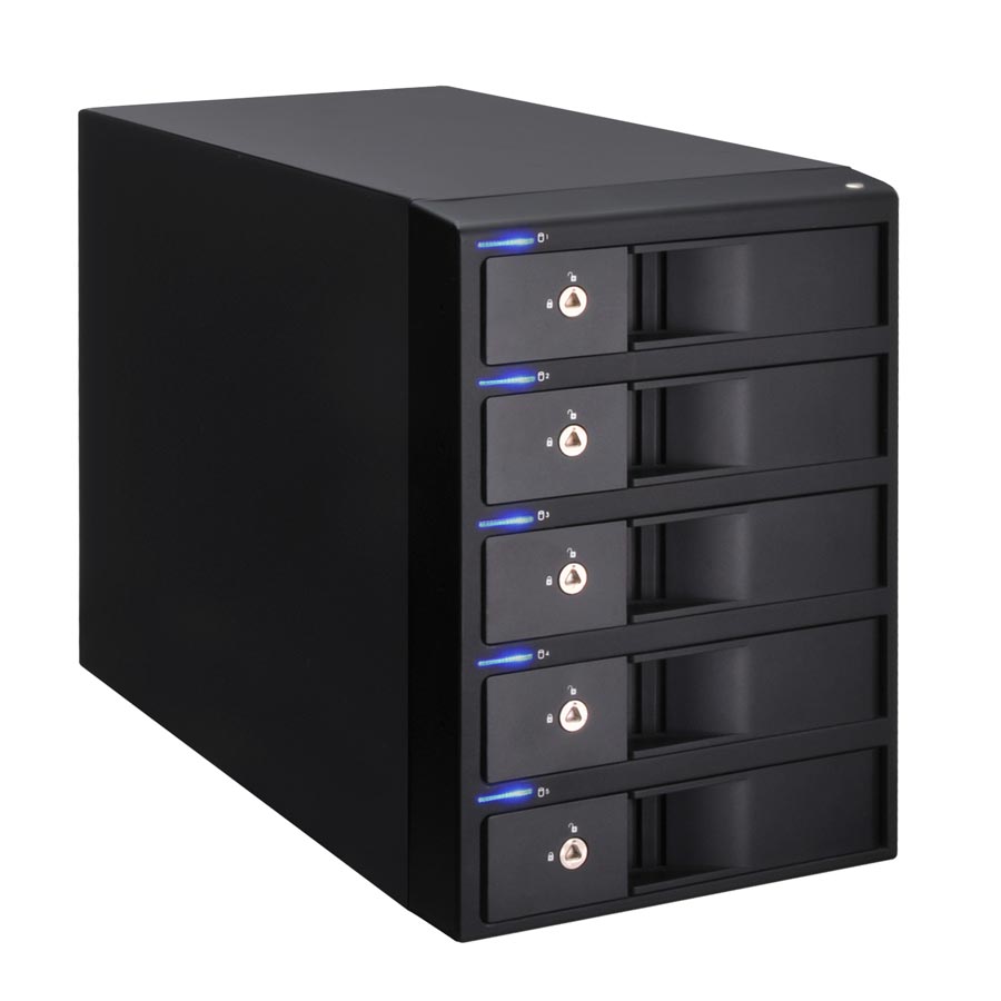 センチュリー、RAID対応のUSB＋eSATA外付け5ベイHDDケース - ITmedia PC USER