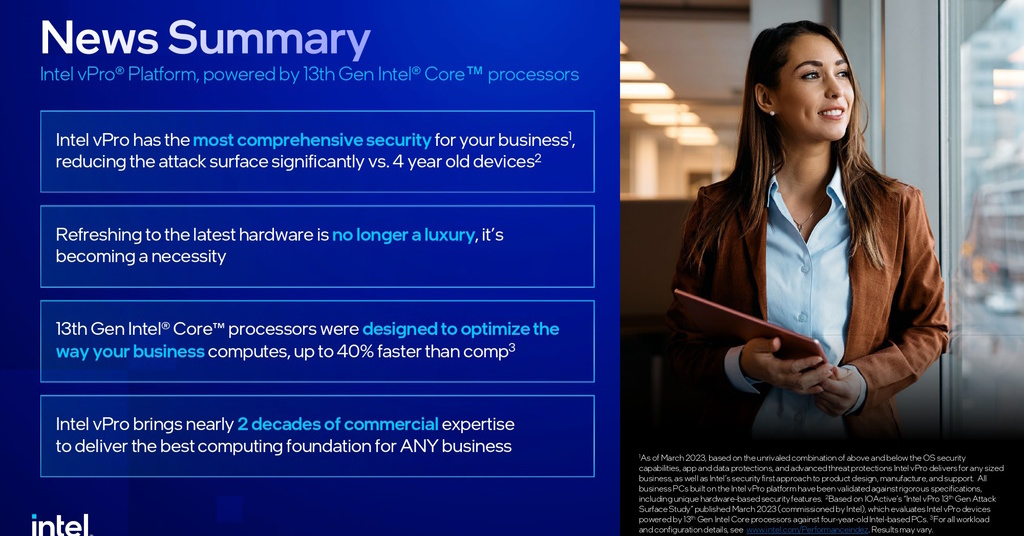 4年前よりも快適で安全！ 新PCへのリプレースは「ぜいたく」ではなく現実的！――Intelが「vPro対応第13世代Coreプロセッサ」を ...