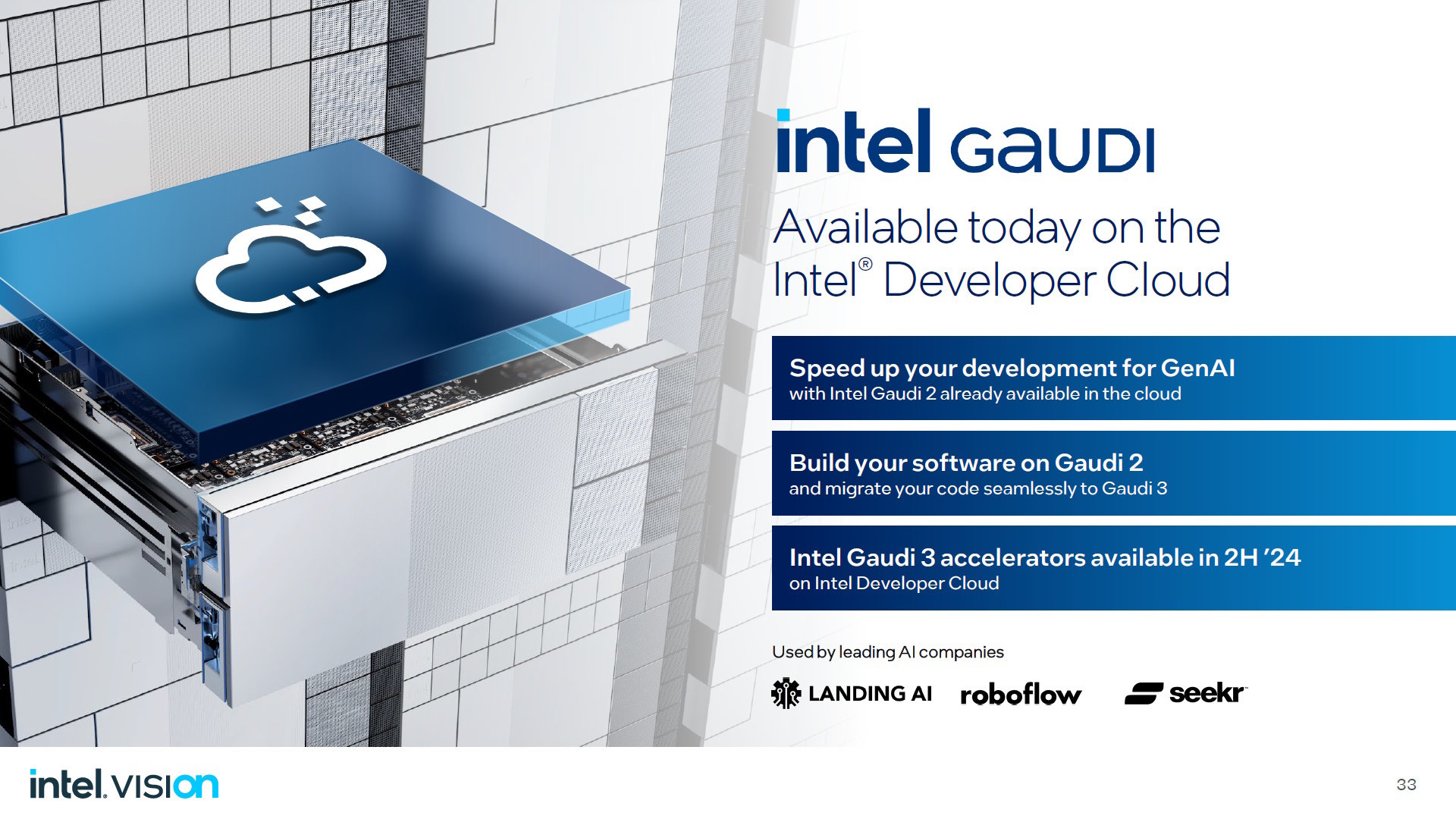 Intelの最新AIアクセラレーター「Intel Gaudi 3」は2024年第3四半期から本格出荷 一部OEMには先行出荷 (l_si7101-Gaudi-12.jpg) - ITmedia ...