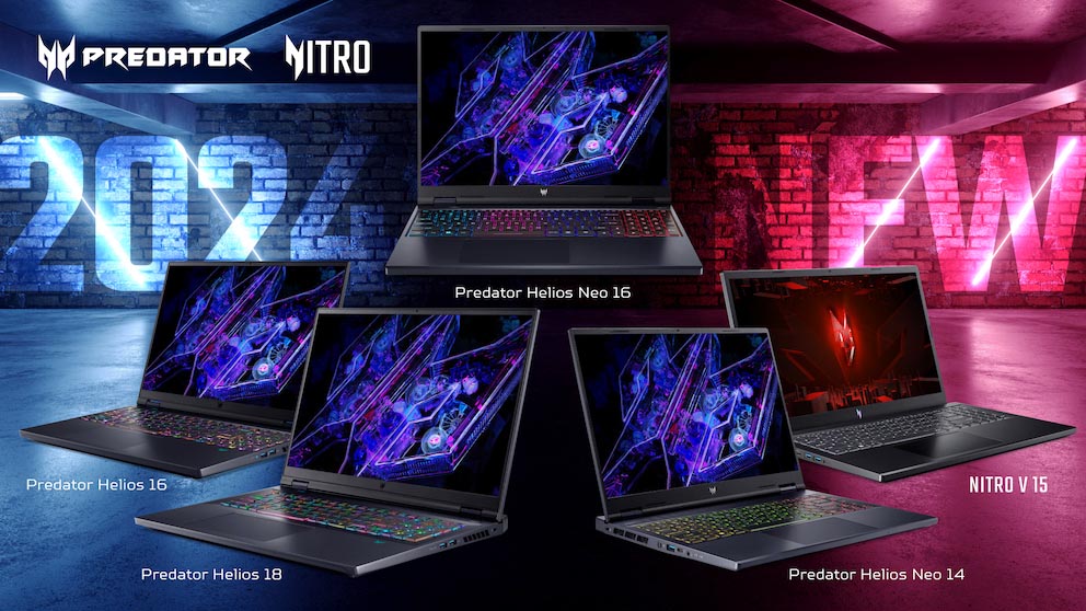 エイサー、「Nitro」「Predator」ブランドからゲーミングノート5モデル20機種を一挙投入 Core Ultra採用モデルも用意 ...